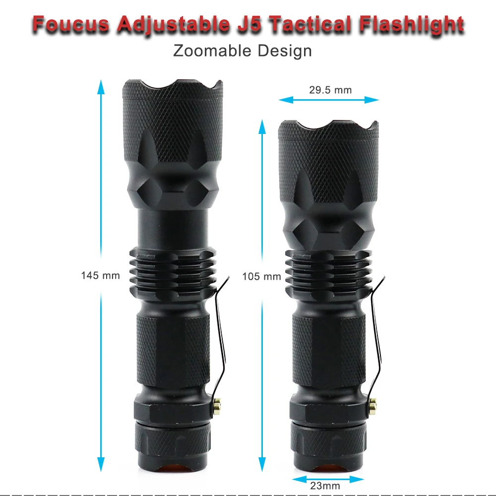 Hot Sell Tactical Torch Led Mr Aa Battery White Light Torch For Camping ...