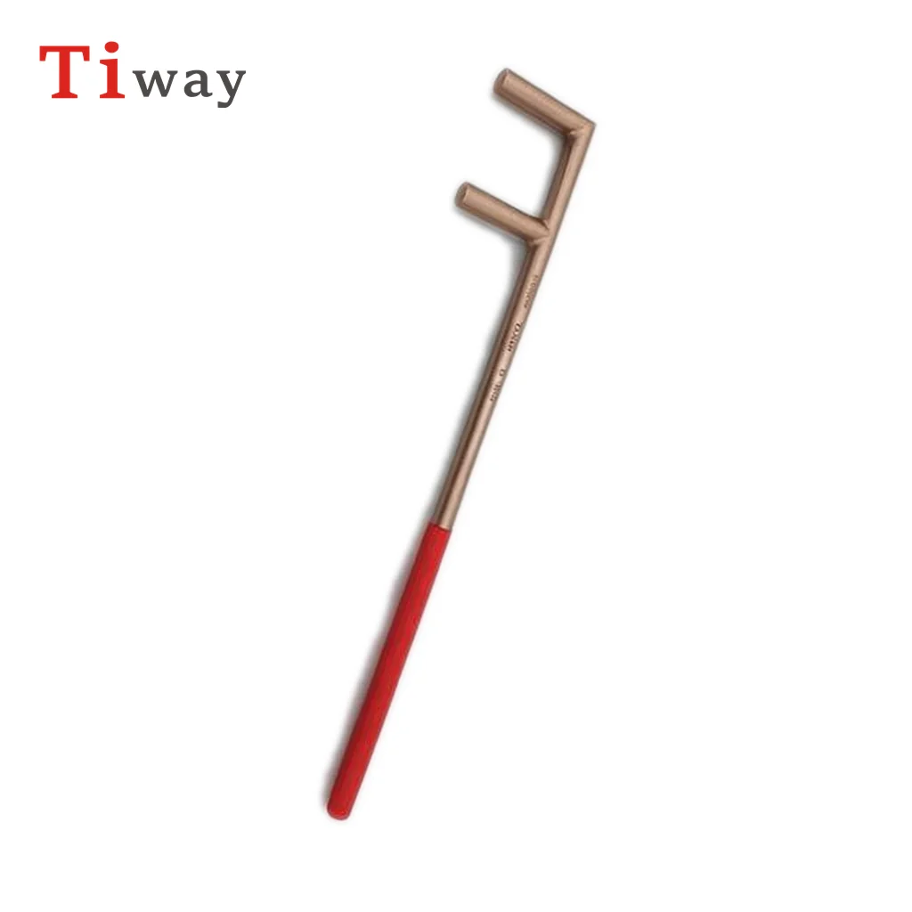 Industrial Grade F-Type Valve Wheel Wrench - Aluminum Bronze Tool