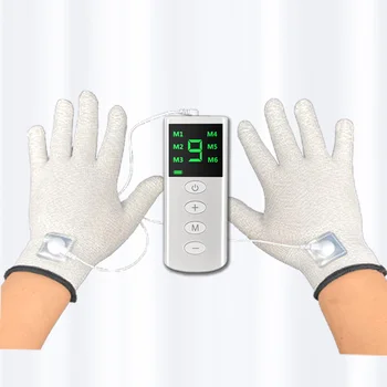 Tens Ems Hand Massager Therapy Machine Physical Electric Massage Gloves ...