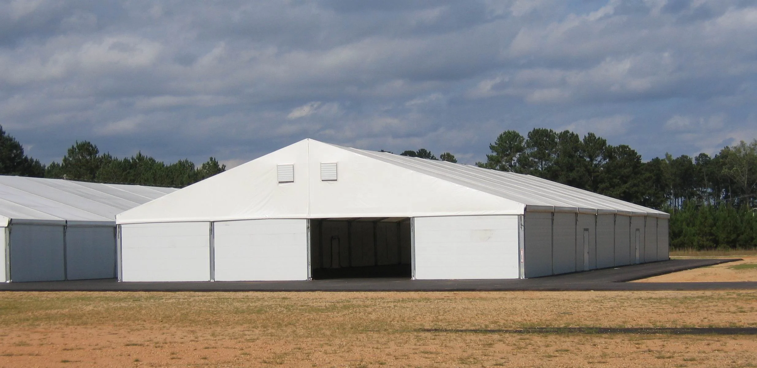 Large Pvc Industry Storage Marquee Herringbone Industrial Warehouse ...