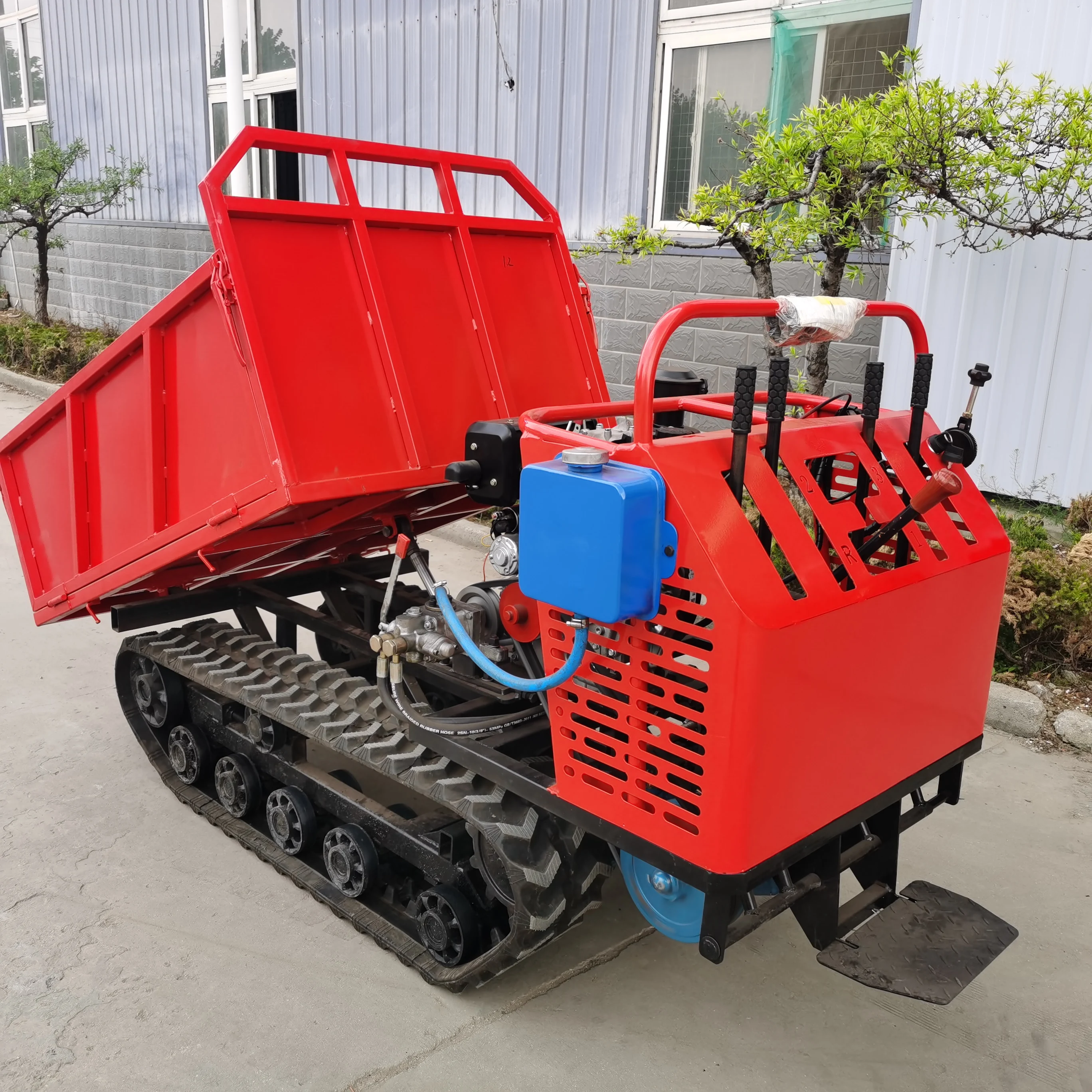 500 Kg Wheeled Trolley - Mini Dump Truck with Hydraulic Dump