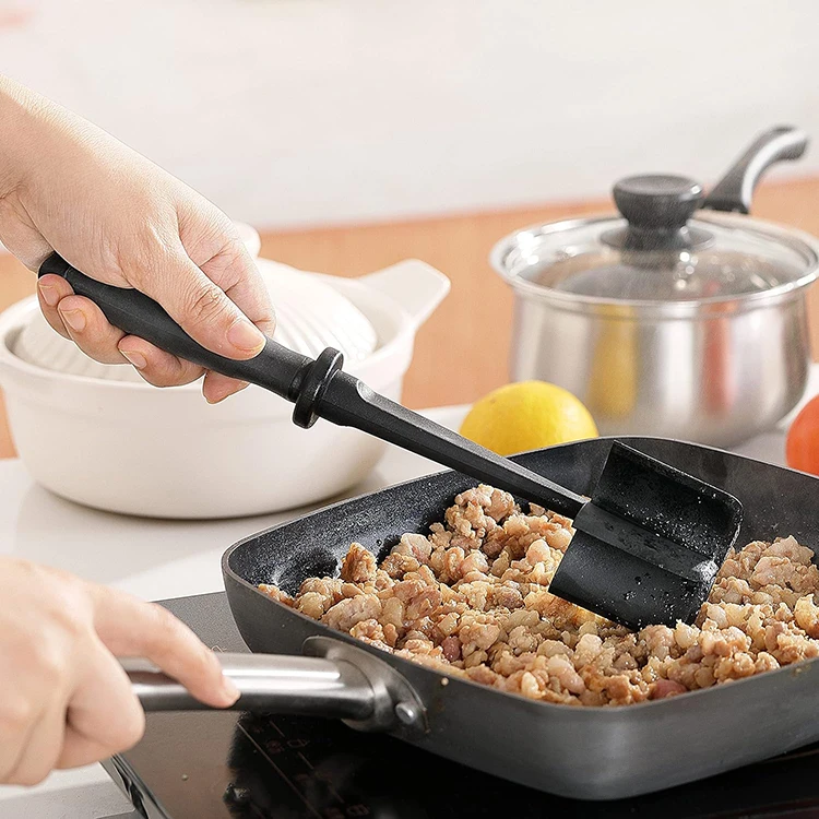 Non Stick Meat Chopper for Ground Beef, Heat Resistant Meat Masher for ...