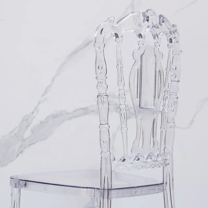 Cheap Luxury Event Stackable Napoleon Chiavari Acrylic Resin Clear ...