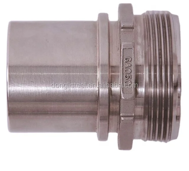 Ga 不锈钢光滑尾部，带安全夹具的软管接头，螺纹连接 En 14420-5 - Buy 软管接头，螺纹连接，ga 光滑的尾巴在不锈钢 ...