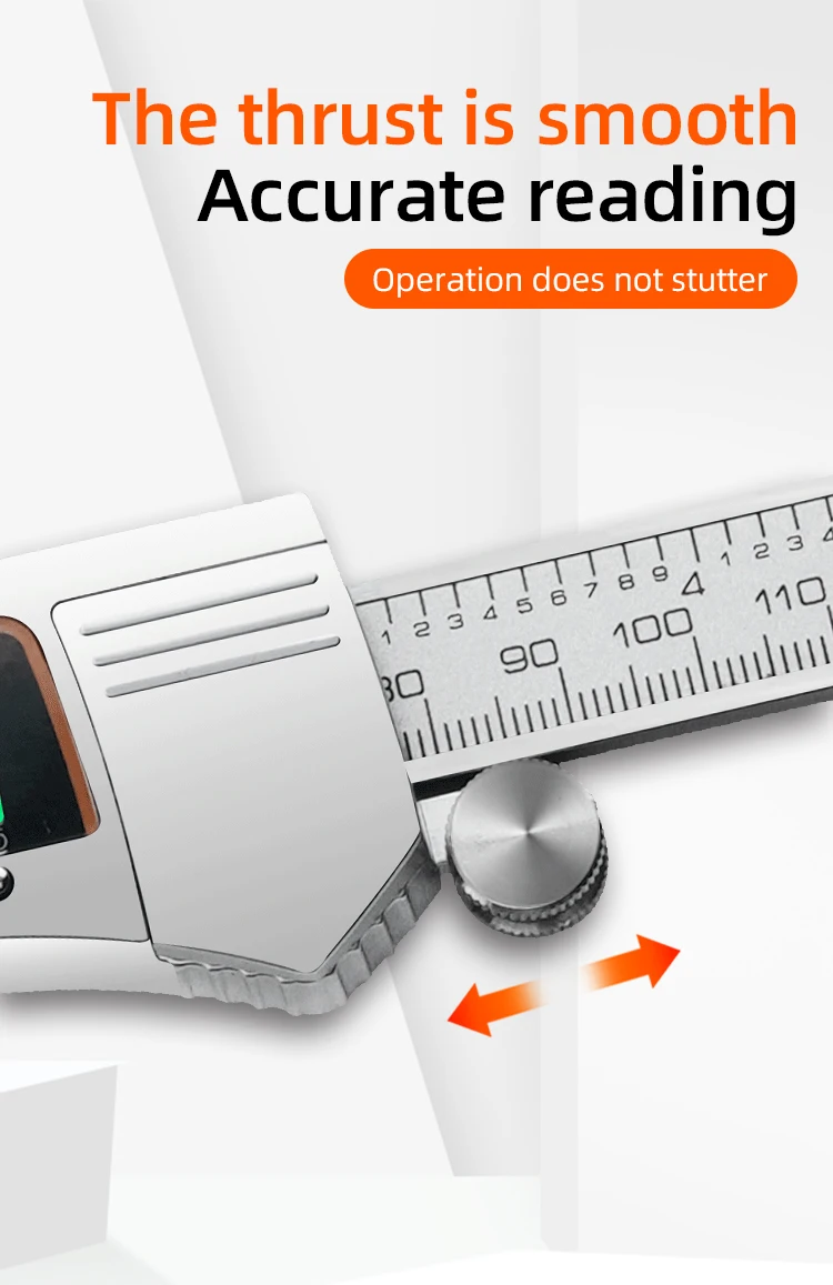 Factory Supply Digital Caliper Backlight 150mm 6 Inch Caliper Metal ...