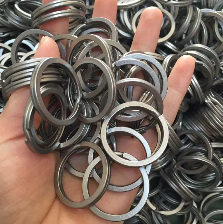 Stainless Steel Split Key Ring - Durable & Versatile