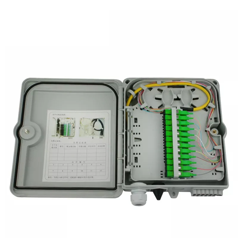 12-Port SC/APC Corridor Fiber Optic Distribution Box Sorts and ...