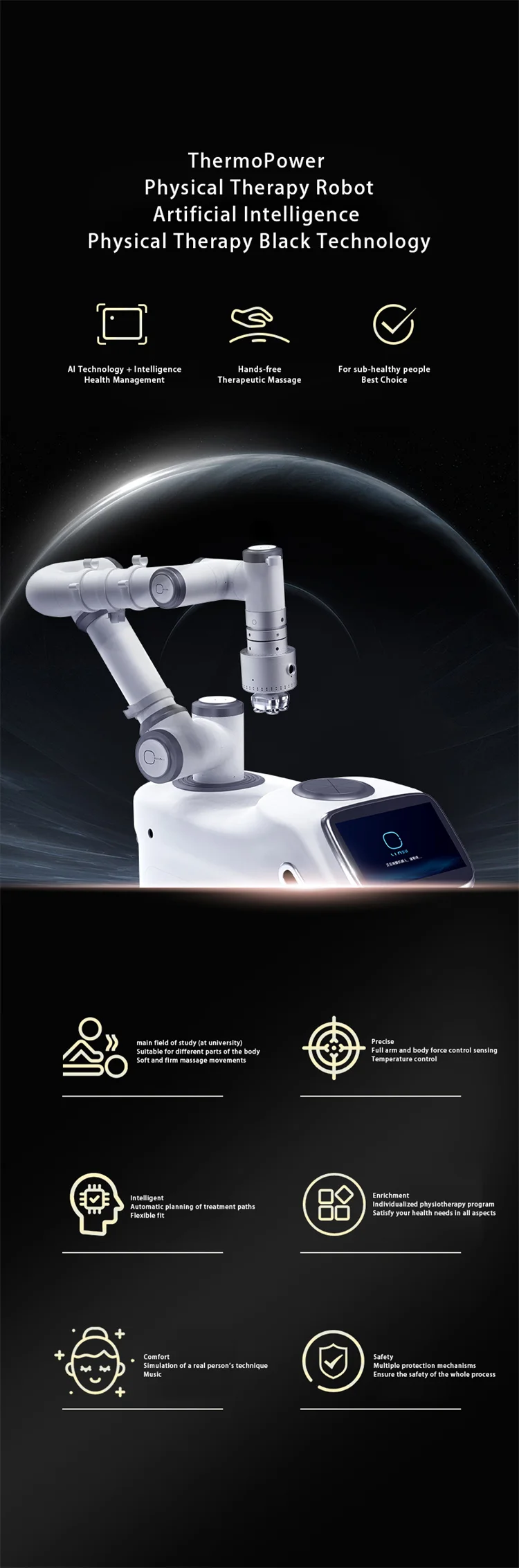 2026 AI Physiotherapy Robot Human Robot Intelligent Body Massage ...