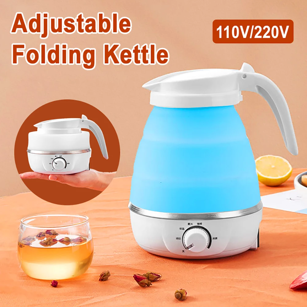 Chrt Mini Folding Kettle 600ml Silicone Hot Water Shell Intelligent ...