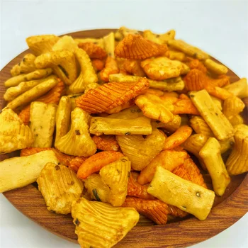 Low Fat Gluten Free Korean Rice Crackers Exotic Baked Grain Snack Food ...