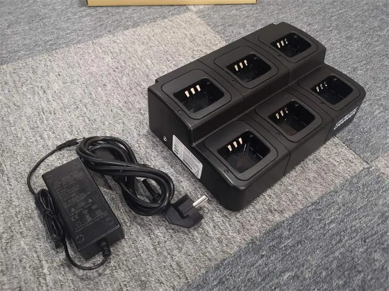 Walkie Talkie Six Way Charger Adapted To Moto-rola Xirp3688 Gp328 P8668 ...