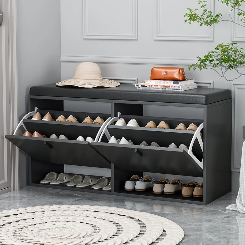 Cheap Wooden Shoe Rack Bench Organizer Cabinet Standing For Living Room ...