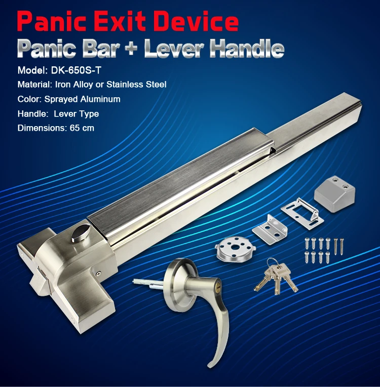 Sus304 Stainless Steel Single Fire Exit Door Panic Bar Device Push ...