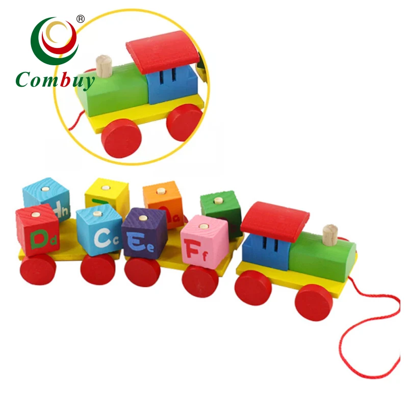 Education Toy Arabic Numerals Building Wooden Train Block - Buy Wooden ...
