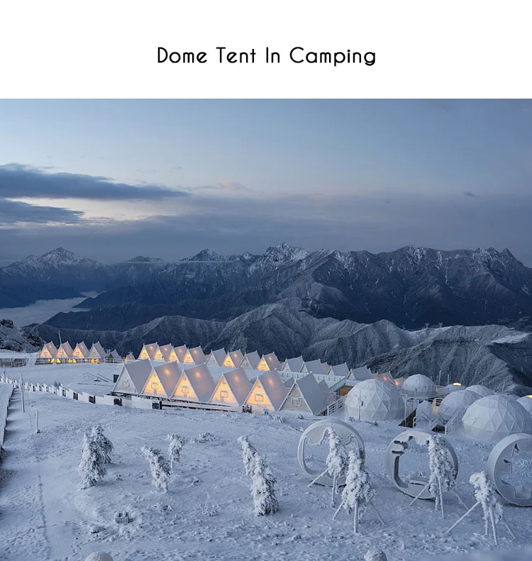 4 Seasons Igloo Geodesic Dome Tent Structure Glamping Domes 6m 8m 10m ...