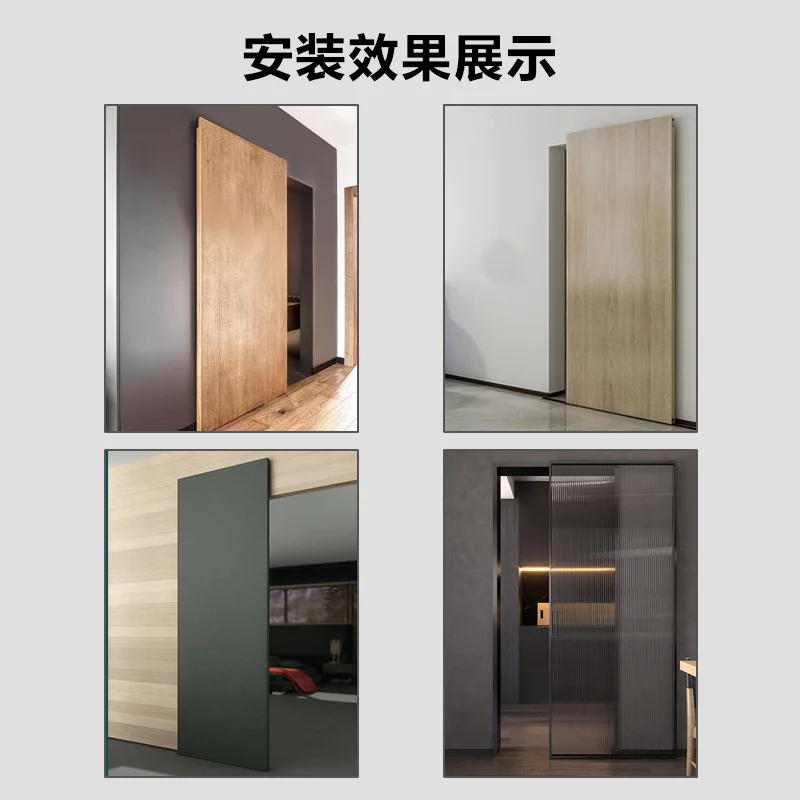 47" Modern Concealed Sliding Door Soft Close Hardware Kit Door Sliding ...