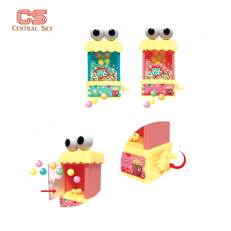 Mini Cotton Toys Machine Vending Machine With Fruit Hard Candy Popcorn ...