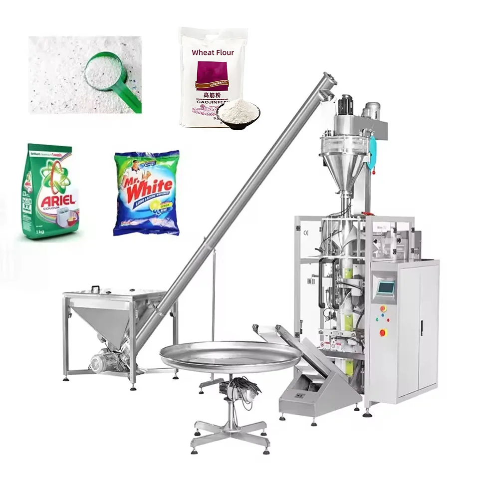 Fully Automatic Washing Powder Packing Machine Wheat Flour Filling ...