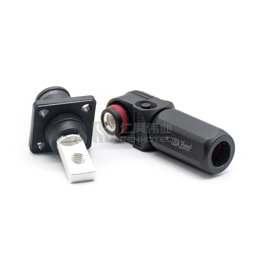 200a Dc Power Connector For Battery Pack Bms 1pos Cable Plug And Panel ...