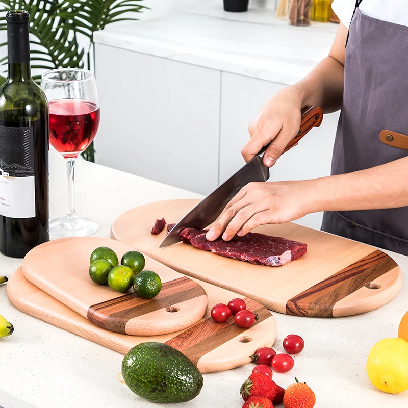 Acacia Wooden Kitchen Chopping Boards For Meat And Fruit Small Cutting ...