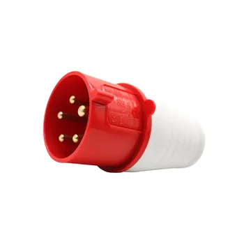 32a Male Industrial Plug And Socket 5 Pin Waterproof Ip44 3p+n+e 6h Ce ...