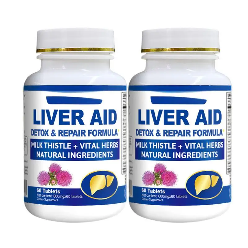 OEM Healthy Liver Aid Detox Repair Milk Thistle Vital Herbs Tablet ...