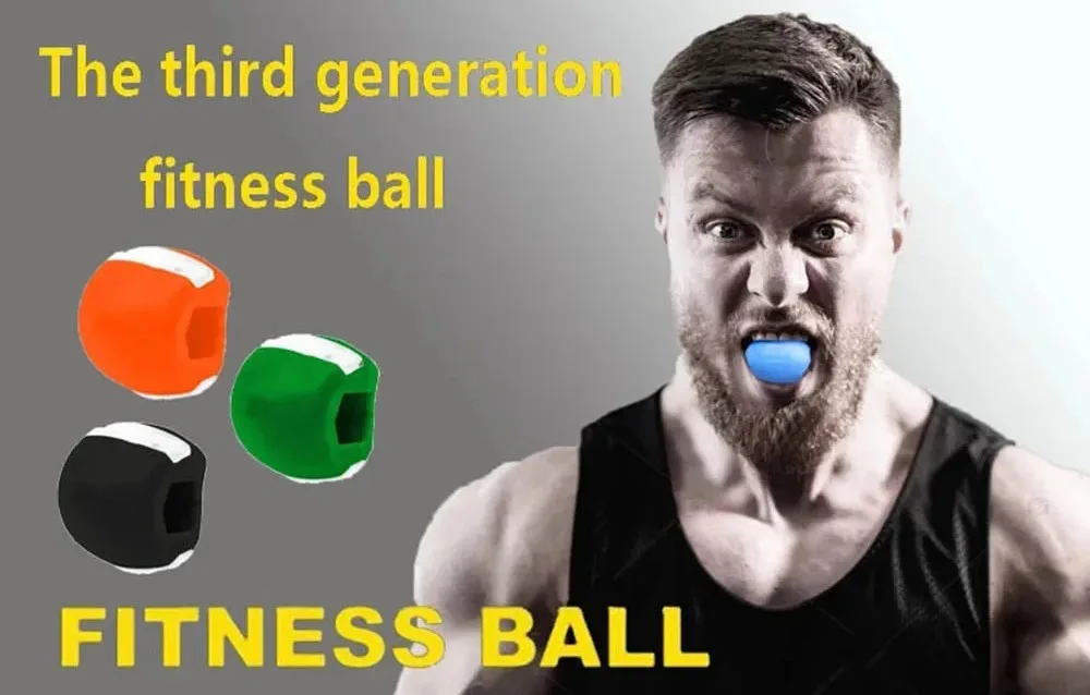 Innstar Food-grade Silica Gel Jaw Exercise Line Ball Muscle Training ...