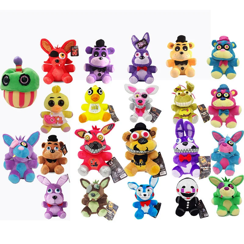 Dl5416 Foxi Plush Fnaf Five Nights At Freddy S Nightmare Freddy Bonnie ...