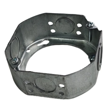 4 In Galvanized Steel Octagon Extension Ring With Ground Screw Drawn 1 ...