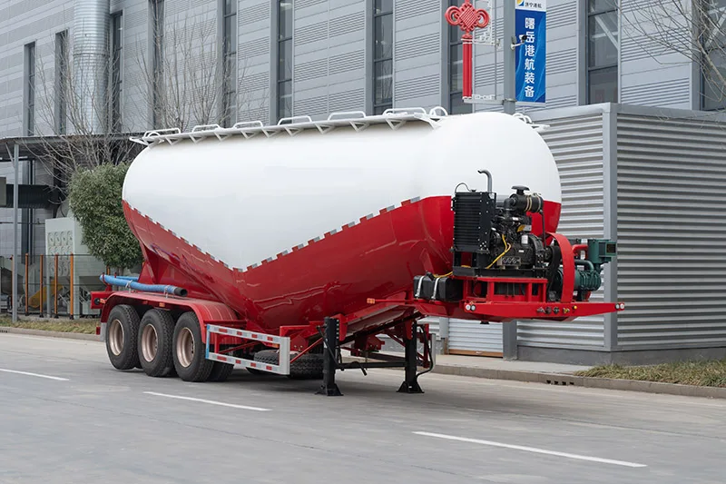 Vehicle Master 3 Axle 45cbm 60 Ton V-shape Bulk Cement Powder Transport ...