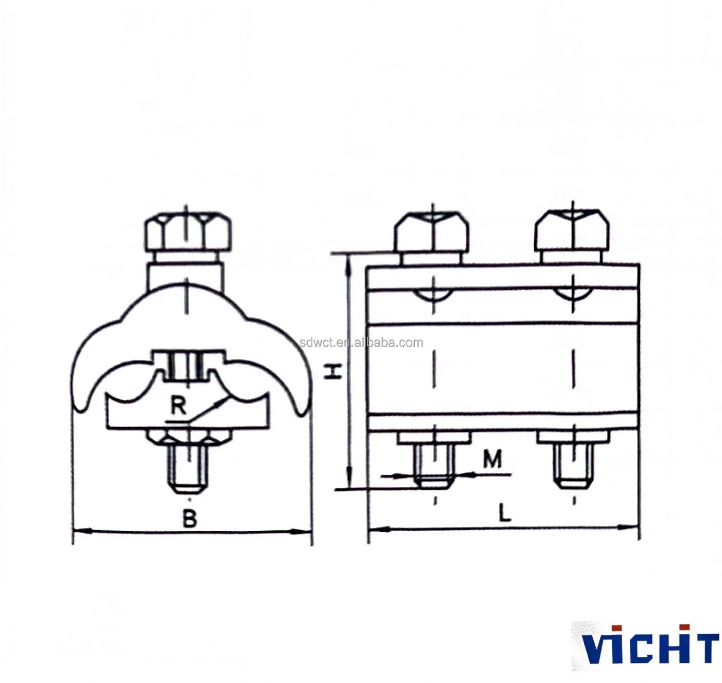 Aluminum Parallel Groove Clamp Parallel Channel Clamp Parallel Groove ...
