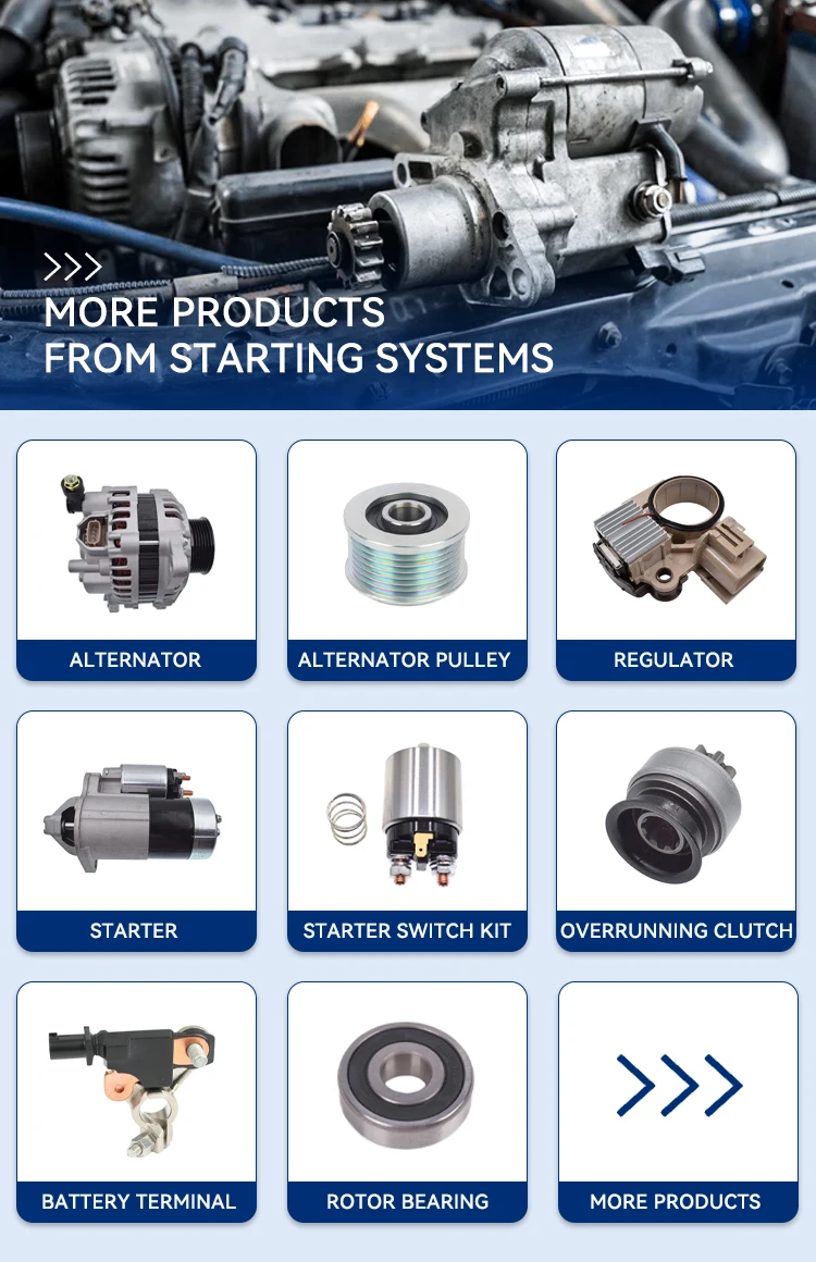Kowze Auto Engine Starting System Charging Parts Car Starter Alternator ...