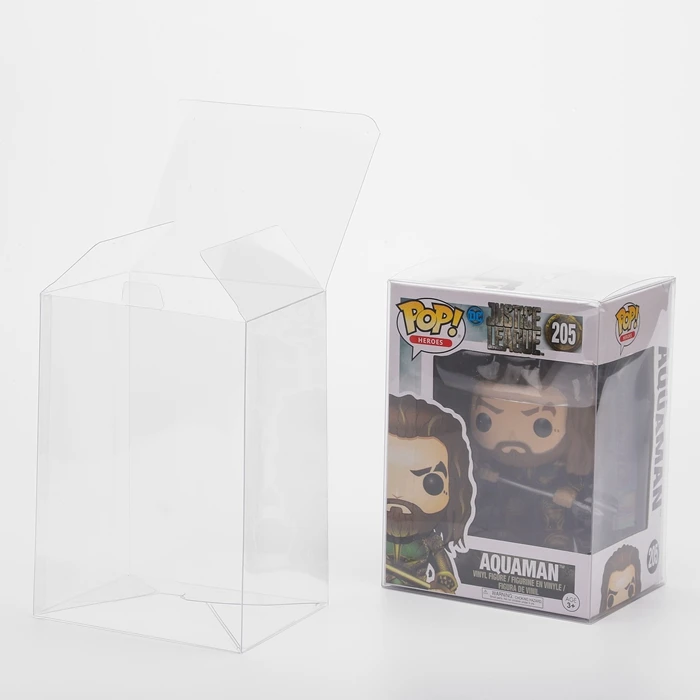 Clear Pet Plastic Pop Display Case Transparent Acid-free 4 / 6 Inch Pop ...