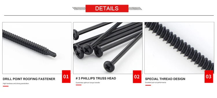 Flat Roofing Screw Fastener For Commercial Single-ply Low Slope Roof ...