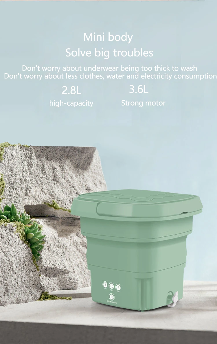 Washing Machine Portable Bucket Wholesale Small Folding Electric Nano ...