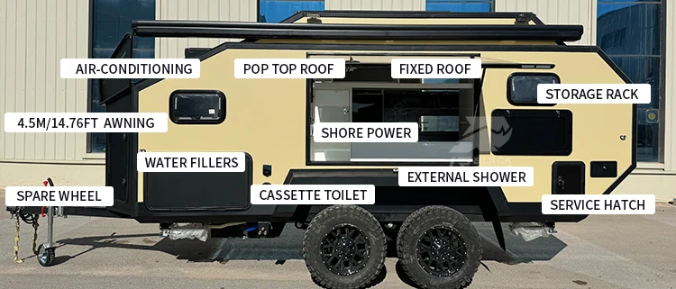 22 Foot Caravan - 6 Berth Aluminium Offroad Camper Trailer