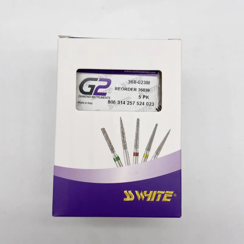 Ce Approved Original Ssw Diamond Burs 5burs/pack Ss White Rotary Dental ...