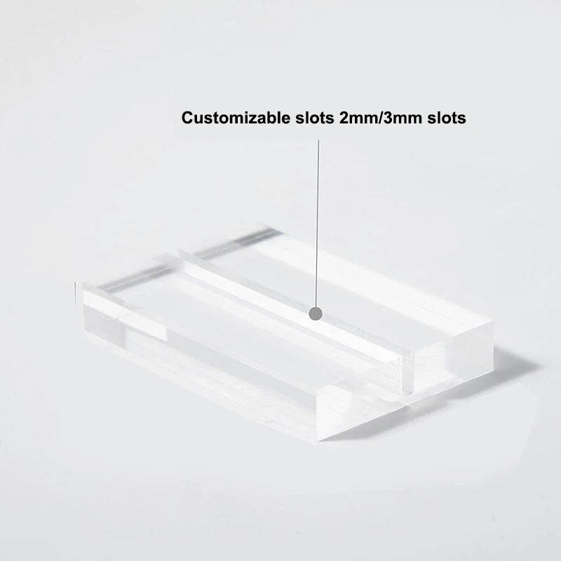 Acrylic Desktop Business Card Table Number Holder Stand V Shape Holder ...