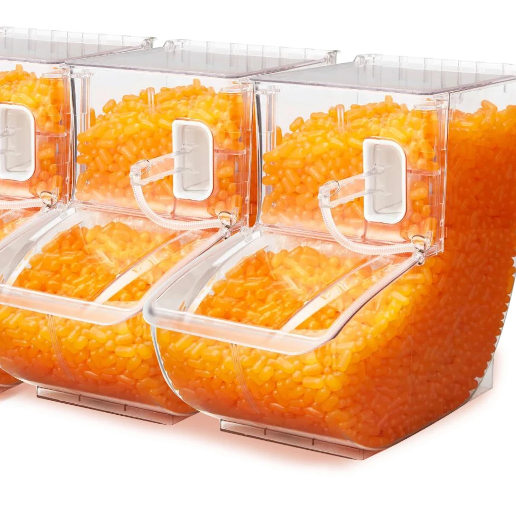 13L grain nuts container bulk food bins candy bins for supermarket ...