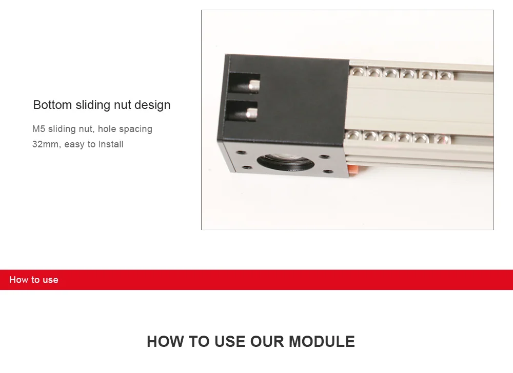 Rxp45 High-speed And Low-noise Guide Rail Dual-rail Belt-driven Linear Actuator Cnc Linear ...