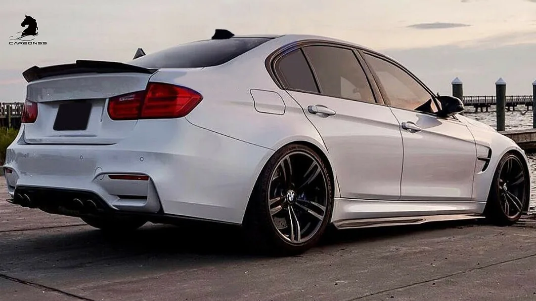 Psm Style Ducktail Trunk Rear Wing Spoier Car Boot Carbon Fiber Auto ...