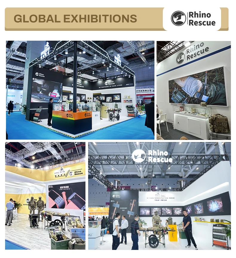 Rhino Rescue Empty Waterproof 500D Brown Black Emergency IFAK First Aid Tourniquet Medical Pouch ...