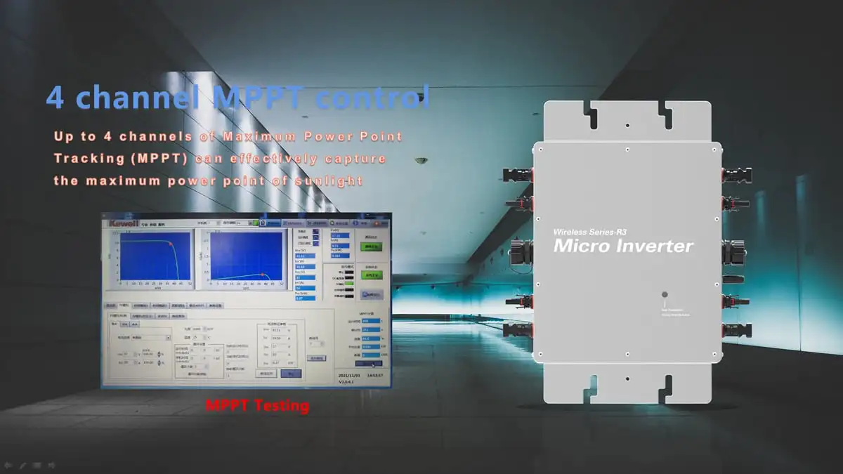 Micro Inverter 2000w 1600w Mppt Off Grid Solar Grid Tie Nep Built In Wi ...