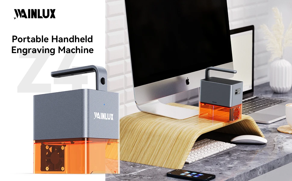 Wainlux Z4 Handheld Laser Engraver Portable Mini Laser Machine Jewelry ...