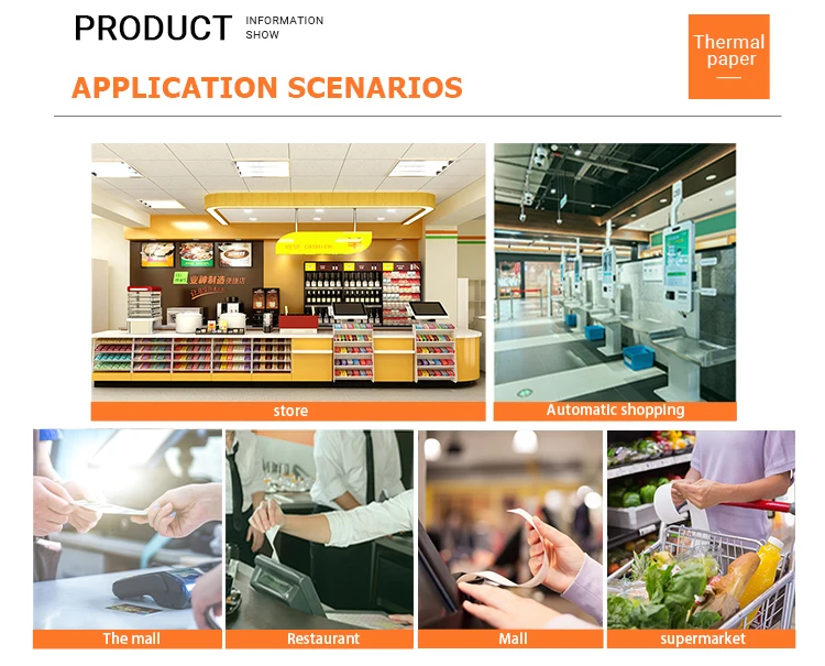 50 Rolls of 80x80mm Thermal Printer Paper for POS & ATM