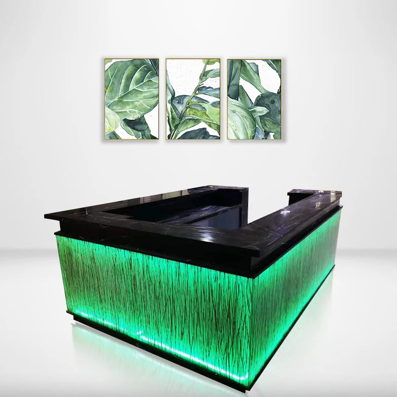 Customized Commercial Acrylic Solid Surface Bar Counters