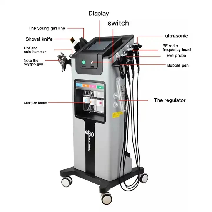 Professional Vertical 6 In 1 Hydra Deep Cleaning Moisturizing Machine ...