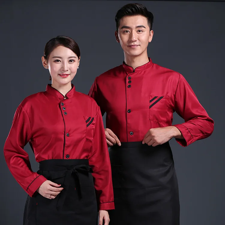 High Quality Long Sleeves Chef Uniform Executive Chef Jackets Short ...