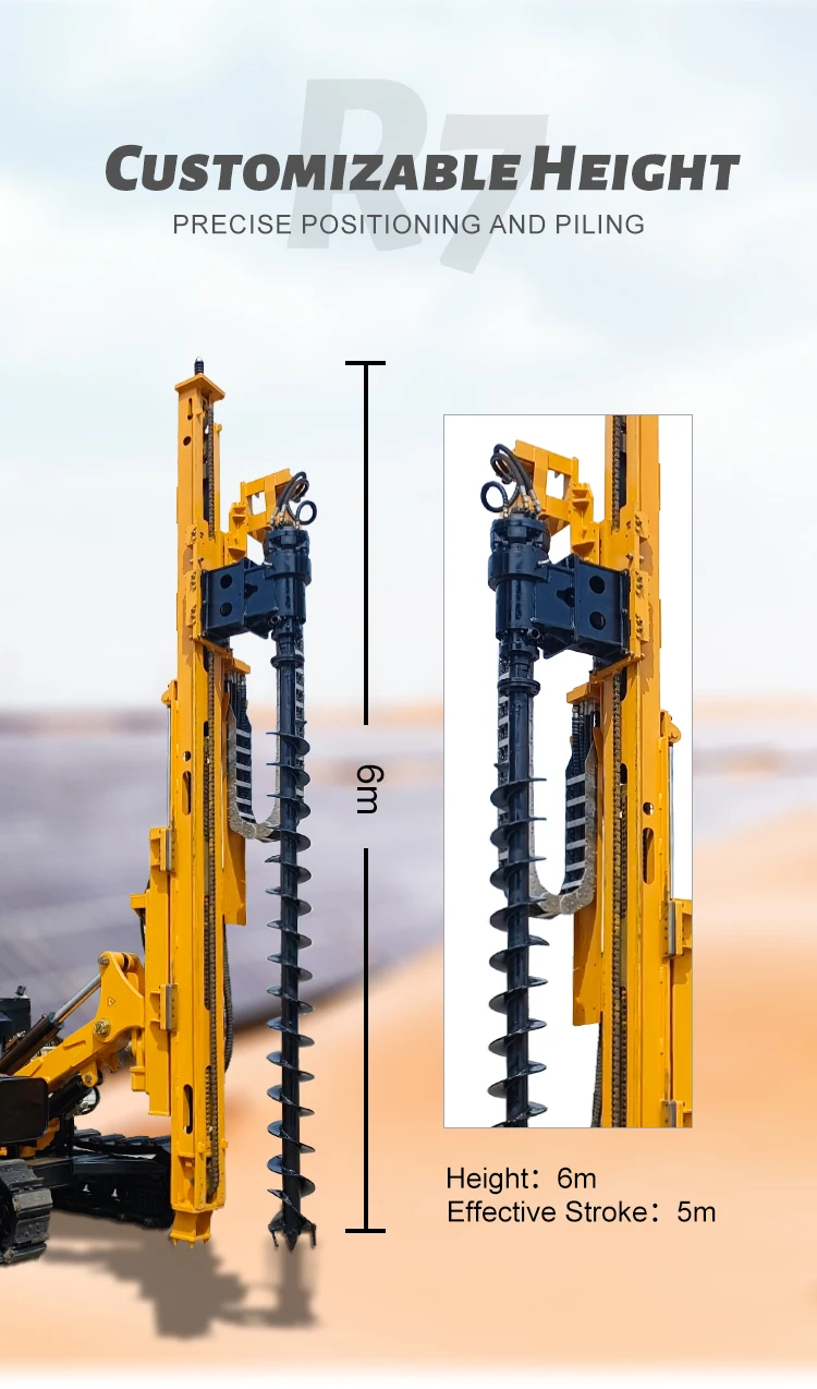 With Yc360 Hydraulic Hammer For Pv Solar Pv Photovoltaic Plant,Hengxing ...