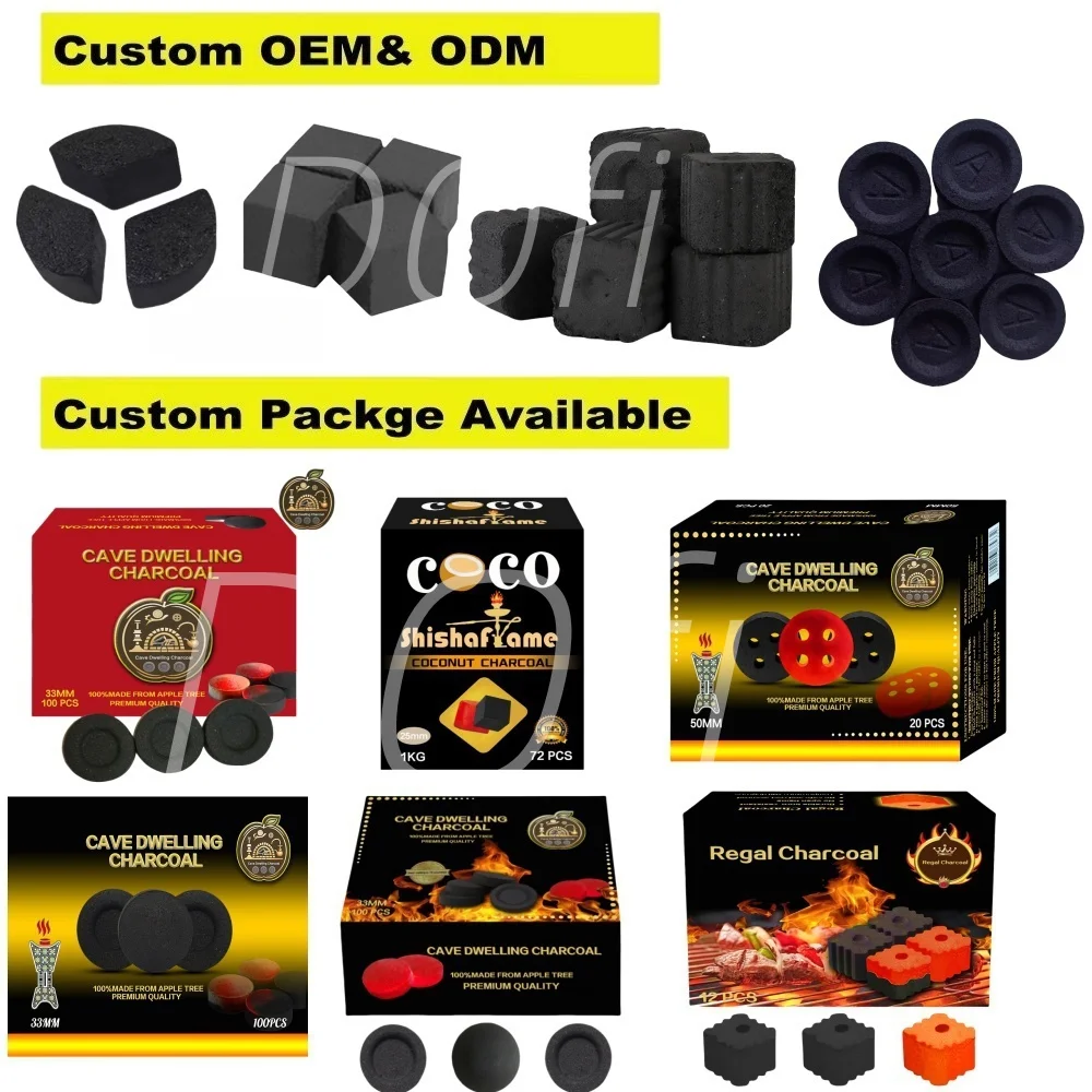 Eco-friendly Coconut Shell Hookah Charcoal - Smokeless